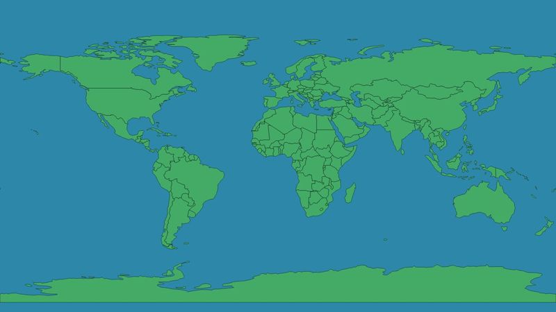 World Map Using D3 JavaScript library