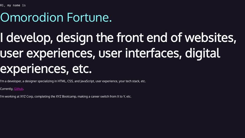 CodePen - A Pen by Omorodion Fortune