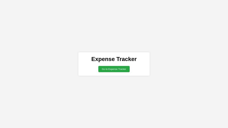 Expense Tracker