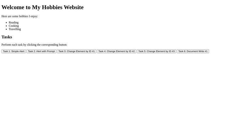JavaScript Exercises 1
