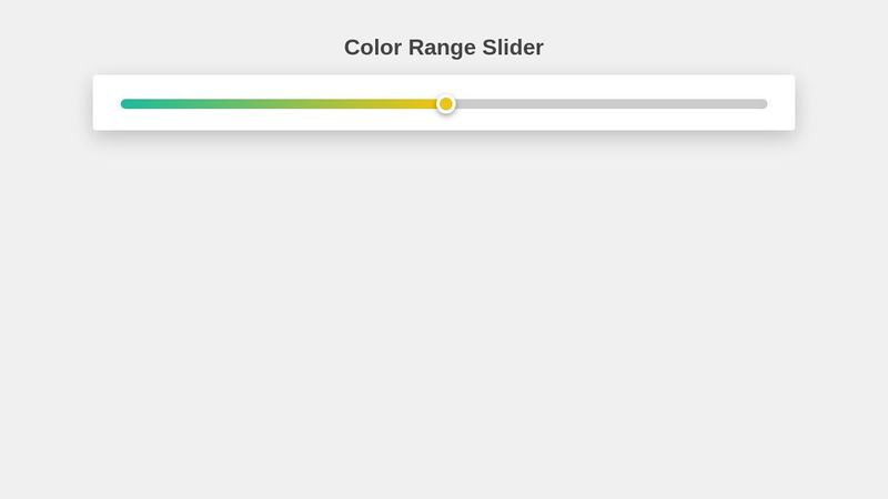 Color range slider
