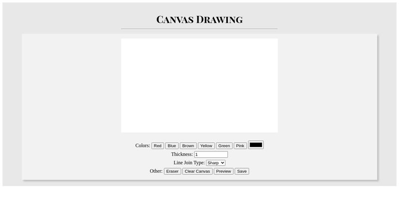 Canvas Drawing App