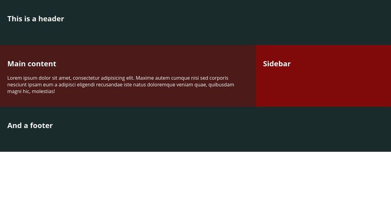 Basic Flexbox Layout