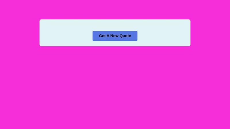 RANDOM QUOTE GENERATOR USING API