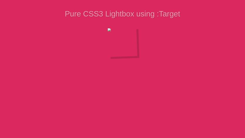 Responsive CSS3 Lightbox with no JS