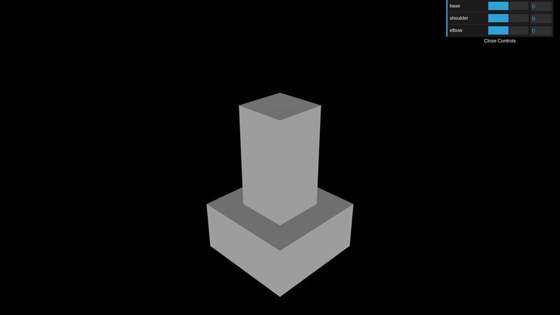 Robot arm in three.js -- Starter