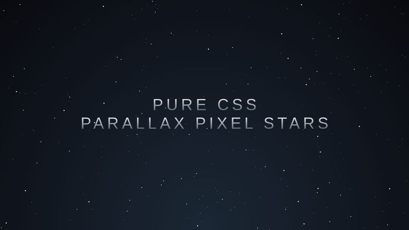 Parallax Star background in CSS