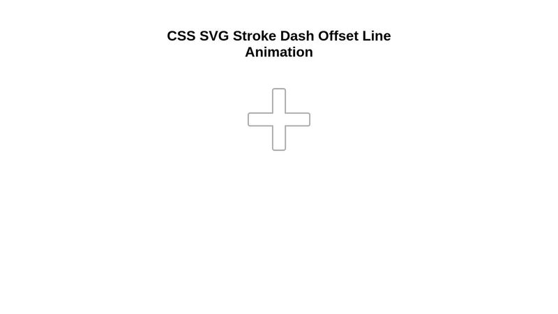 CSS SVG Stroke Dash Offset Line Animation