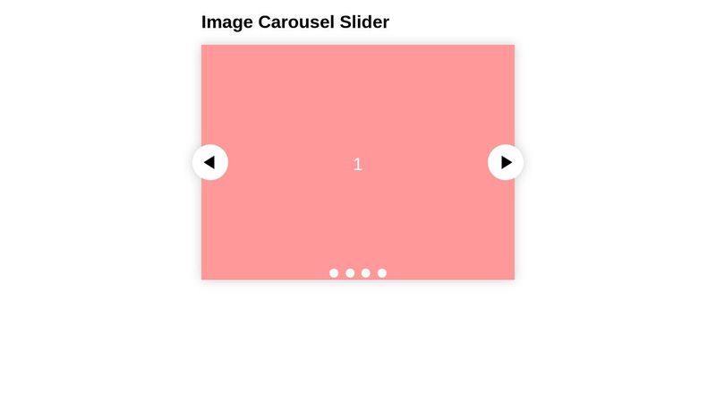Image Carousel Slider using HTML and CSS