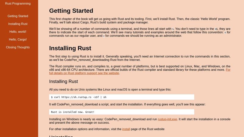 Getting Started WIth Rust