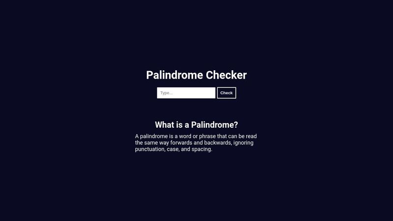 fcc - Palindrome Checker