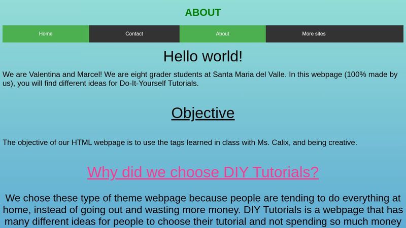 About DIY Tutorials