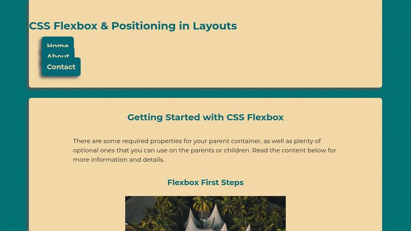Flexbox & Positioning Introduction - STARTER - PLEASE FORK