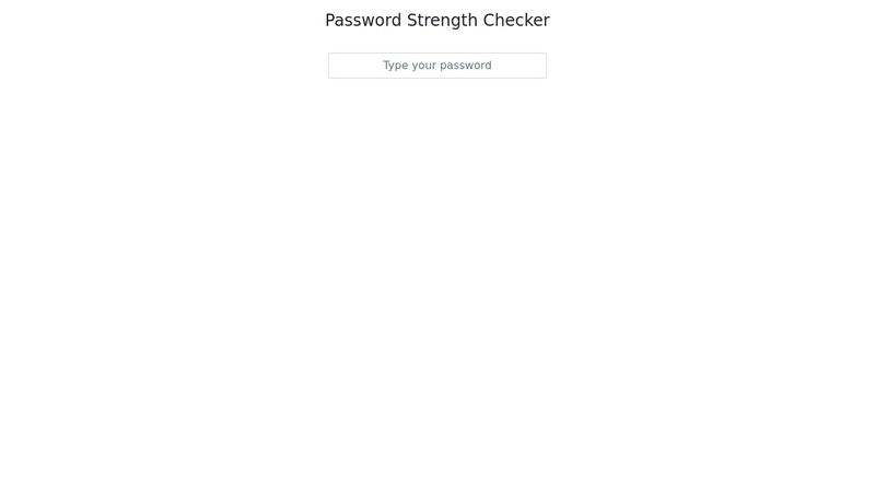 Password Strength Checker