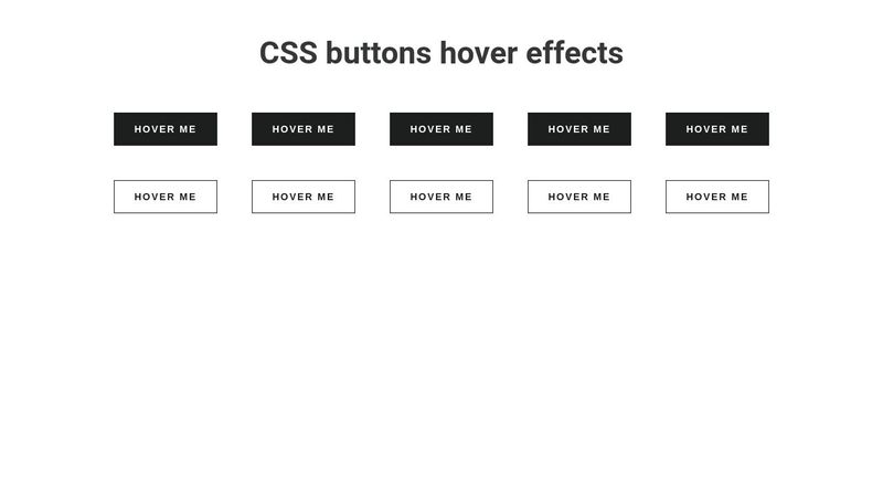 Buttons. CSS Hover
