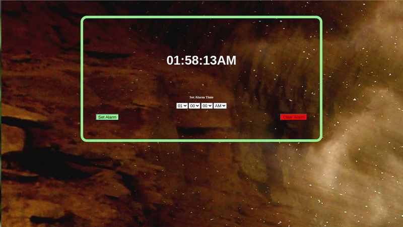 Alarm clock in Vanilla Javascript