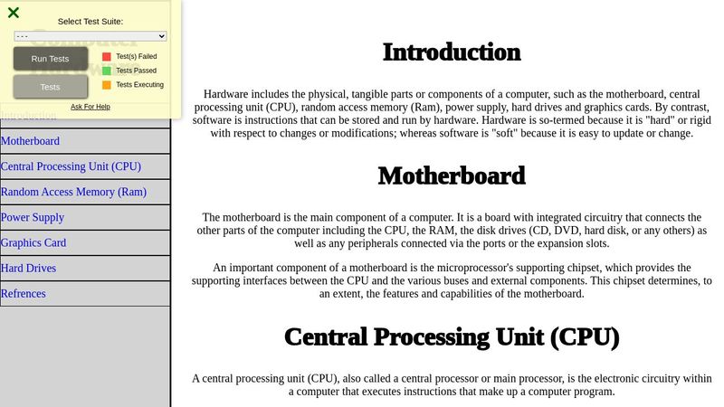 FCC Technical Documentation Page