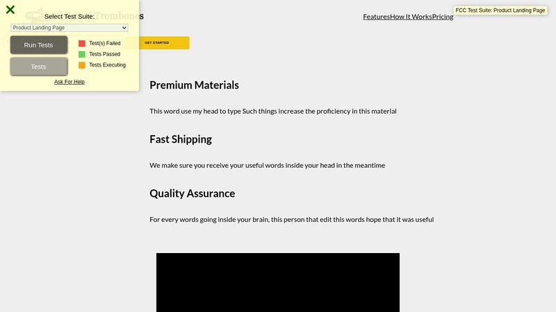 Project-freeCodeCamp-Product Landing Page