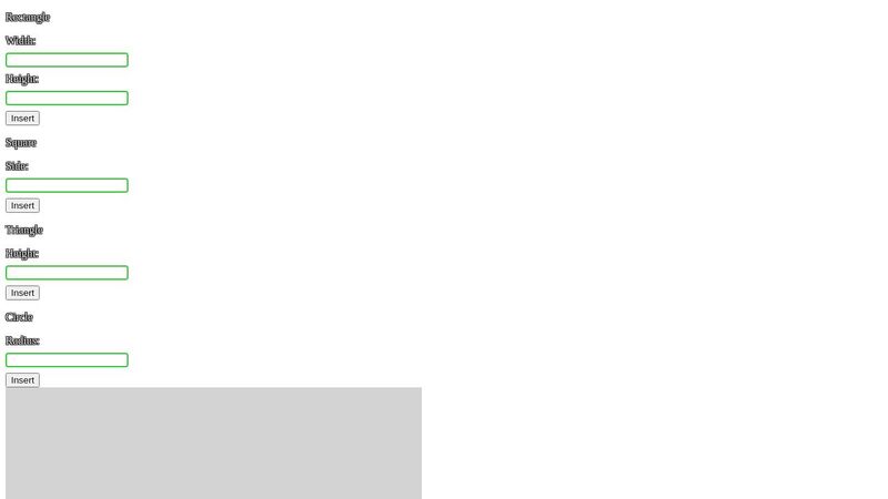 JavaScript Shapes Generator