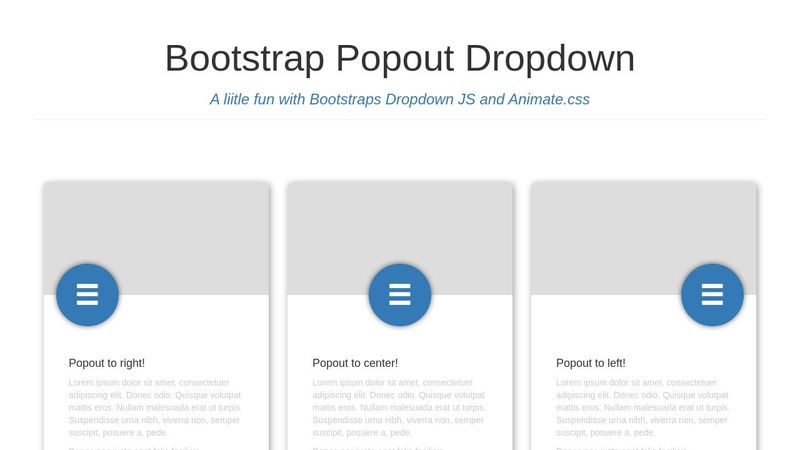 Bootstrap Dropdown, with a twist