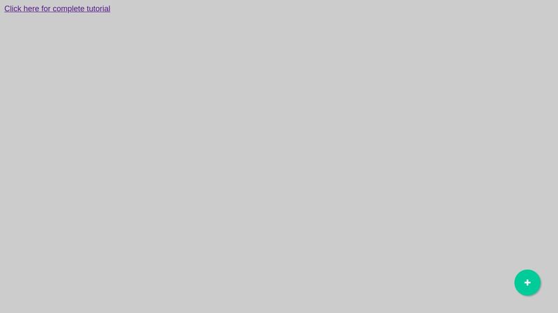 Simple css floating button