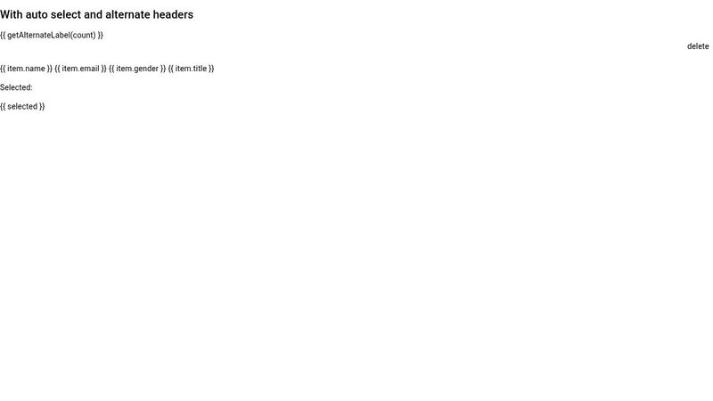 Vue Material - table-multiple