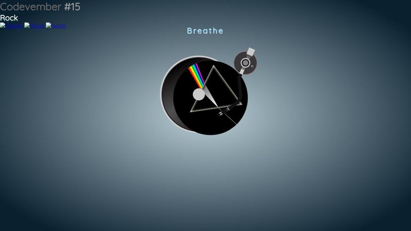 Codevember #15 - Rock