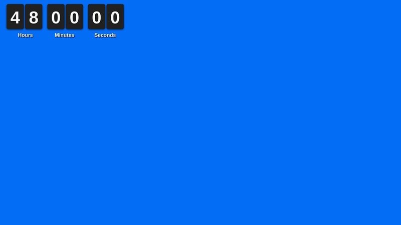 FlipClock.js Hour Countdown Version 2