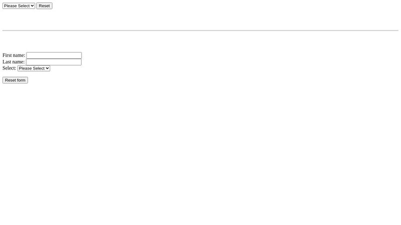 Reset Button(HTML.form)