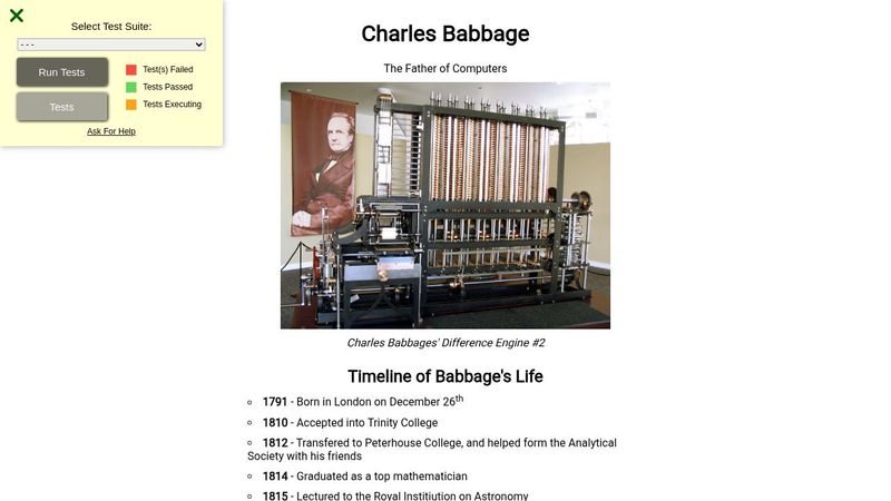FreeCodeCamp Responsive Web Design Project - Tribute Page