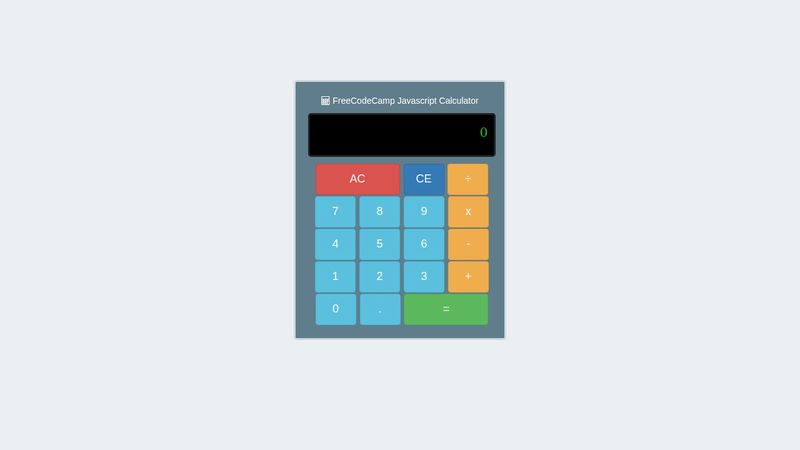 FreeCodeCamp Calculator