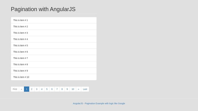 Pagination with AngularJS