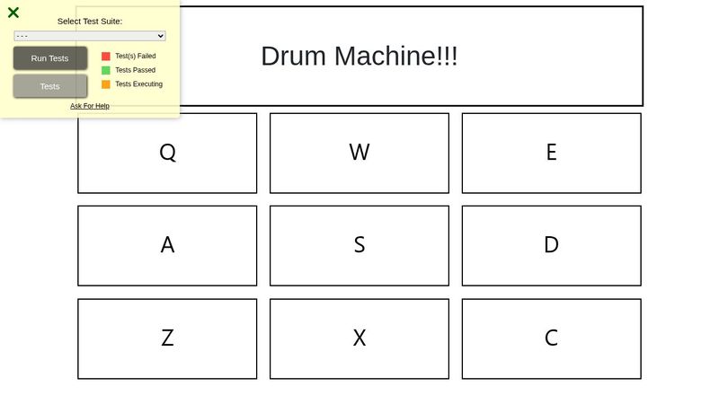 Drum Machine (freecodecamp w/ React)