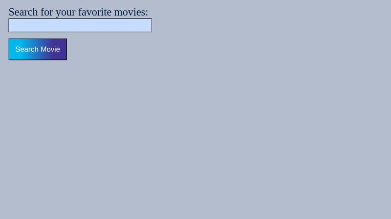 Movie search using Arrays