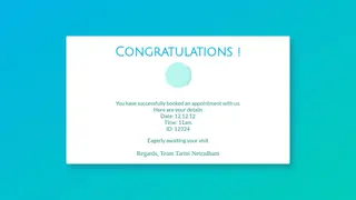 Congratulations Page