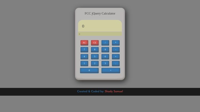 jQuery Calculator FCC#7
