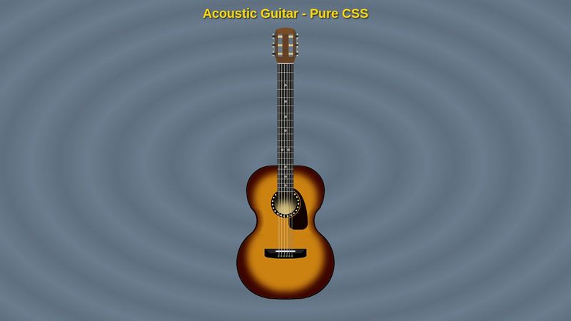 Acoustic Guitar - Pure CSS