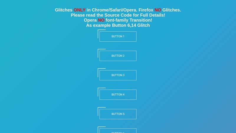 Animated 3D Flip Buttons with Laser, Glitch Effects, Border Animation & Text Transform [CSS+JS]