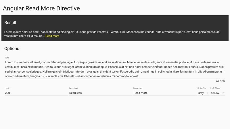 AngularJS Read More Directive