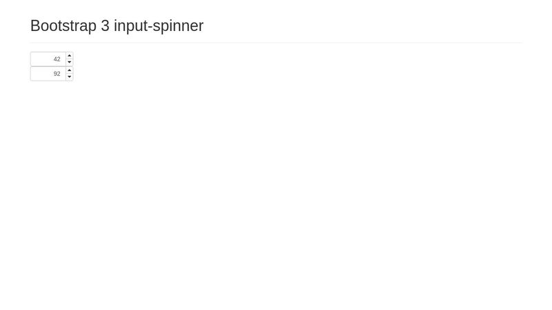 Bootstrap 3 input spinner