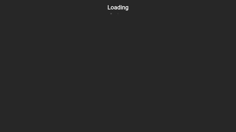 Simple loading dots animation