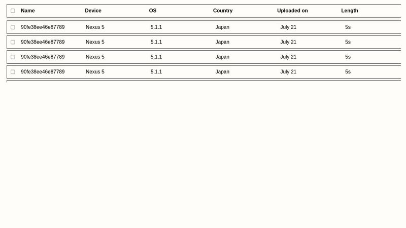 Responsive scrollable Flexbox table