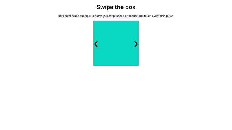 Customized Horizontal Swipe