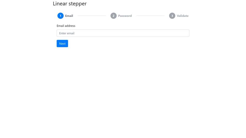 Bootstrap Stepper Demo with bs-stepper
