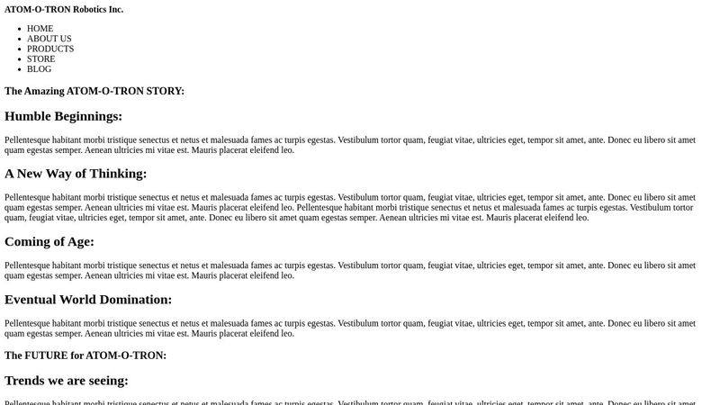 HTML Markup Exercise 03