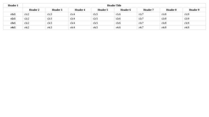 CSS Table Freeze Column