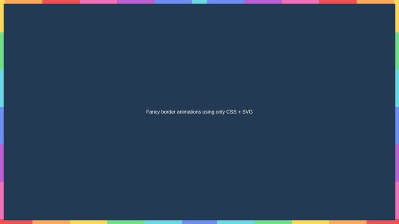 Fancy page borders with SVG + CSS