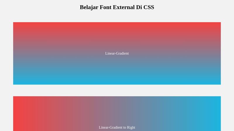Membuat Warna Gradient dengan CSS Awonapa