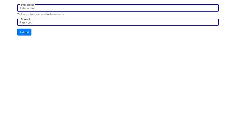 Bootstrap 4 - Set label within input line