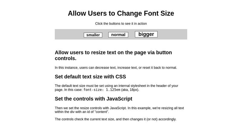 Allow Users To Change Font Size allow-users-to-change-font-size